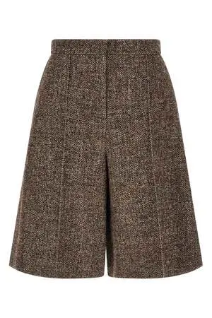 Agnona Amanda' Bermuda Shorts - Brown
