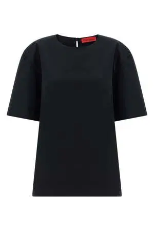 THELATEST T-shirt With Keyhole Detail - Black