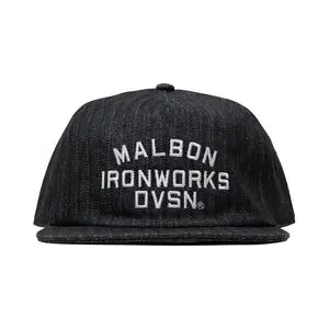 MALBON U Foreman Snapback Stone Washed Denim