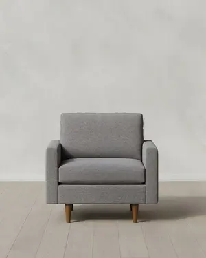 Quince Atlas Midcentury Accent Chair In Performance Basketweave Ash