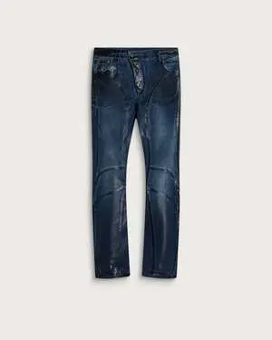 Ottolinger Glazed Curve Jeans - Blue/black Paint