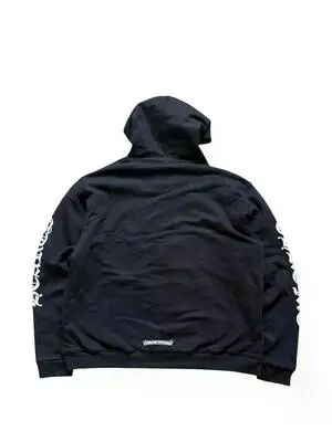Chrome Hearts Logo-print Zip-up Hoodie - Black