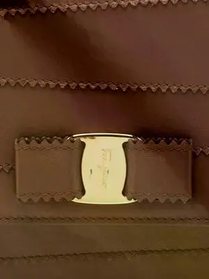 FERRAGAMO Ginny Bow Shoulder Bag