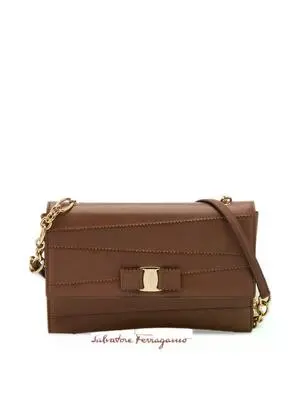 FERRAGAMO Ginny Bow Shoulder Bag