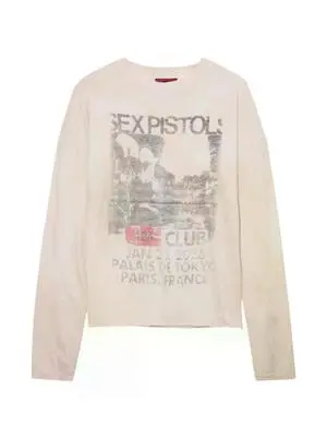 424 Sex Pistols Graphic-print T-shirt - Neutrals