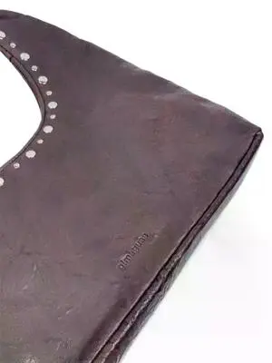 Gimaguas Franca Arrugado Stud-embellished Shoulder Bag