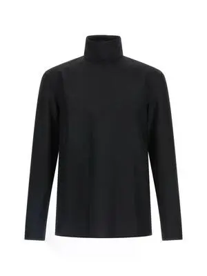 Gucci High-neck Back-buttoned Shirt - Black