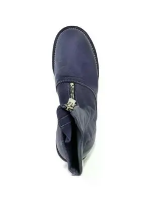 Guidi Front-zip Leather Boots