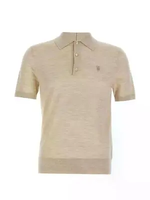 Burberry Wool Polo Shirt - Neutrals