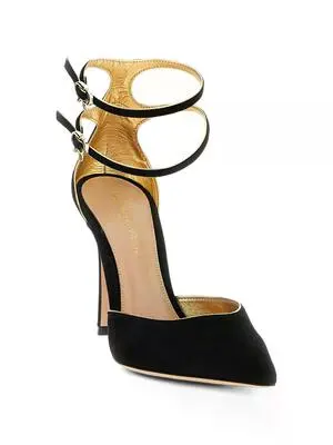 GIANVITO ROSSI Ivette Heeled Pumps - Black
