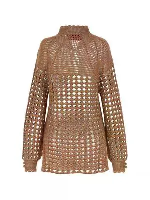 Valentino Garavani Open-knit Linen Sweater