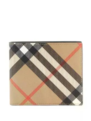 Burberry Check Bifold Wallet - Neutrals