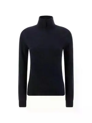 Balenciaga Roll-neck Logo-plaque Sweater