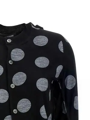 Junya Watanabe Polka-dot Asymmetric Cardigan