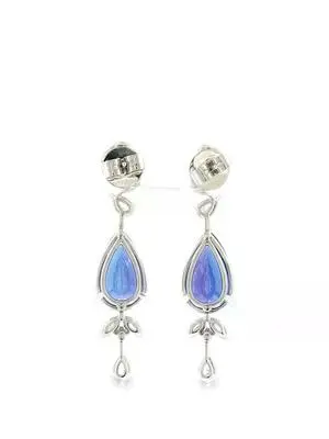 HYT JEWELRY Embellished Pear Tanzanite Earrings