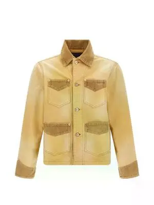 WALES BONNER Corduroy-trim Denim Jacket