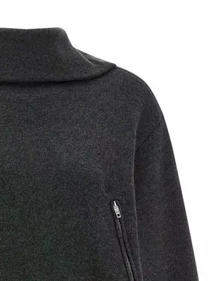 Balenciaga Back-to-front Zip-up Wool Sweater