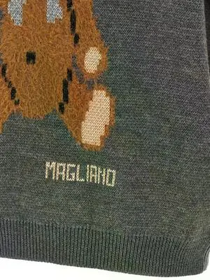 MAGLIANO Bear-intarsia V-neck Vest
