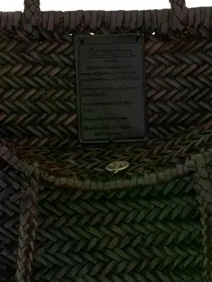 Dragon Diffusion Woven Leather Tote Bag