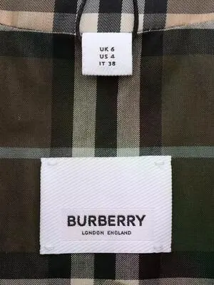 Burberry 2020s Kempton Short Nova-check Belted Trench Coat