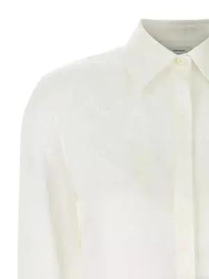 FERRAGAMO Gancini Jacquard Silk Shirt