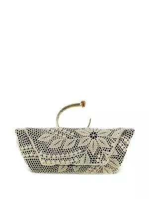 Magda Butrym Floral-lace Silk Clutch Bag