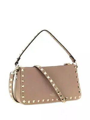 Valentino Garavani Small Rockstud-embellished Grained-leather Shoulder Bag