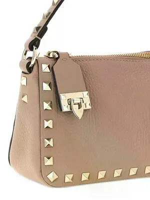 Valentino Garavani Small Rockstud-embellished Grained-leather Shoulder Bag