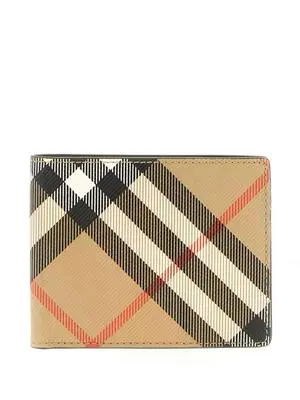 Burberry Check Bifold Wallet - Neutrals