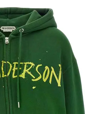 JW Anderson Logo-print Zip-up Hoodie