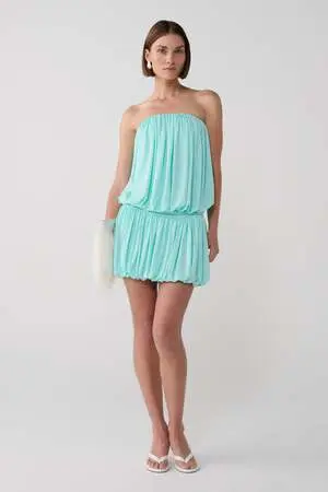 Meshki Safiya Strapless Gathered Bubble Mini Dress