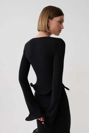 Meshki Gigi Long Sleeve Knit Top