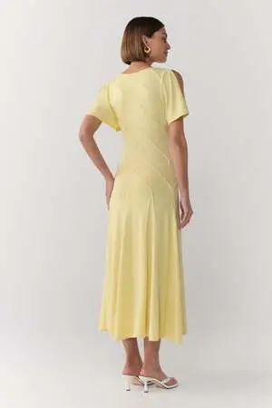 Meshki Lani Asymmetrical Knit Midi Dress