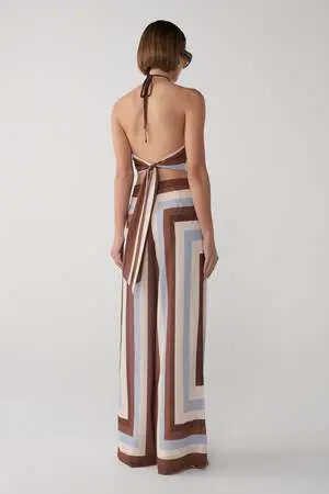 Meshki Rachel Chiffon Straight Leg Pants