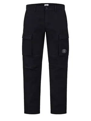 C.P. COMPANY C. P. Company Pantalone Cargo In Raso Di Cotone Stretch - Blue