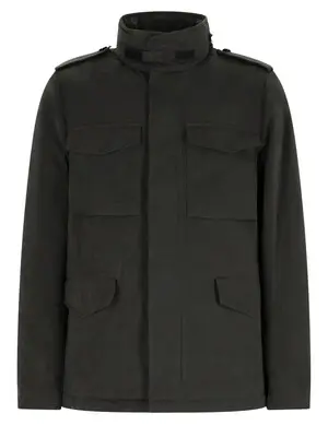 Aspesi Giacca "minifield" In Misto Cotone - Grey