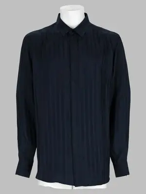 Saint Laurent Camicia In Viscosa A Righe