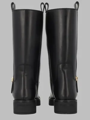 FERRAGAMO Stivale Biker Con Fibbia "hug