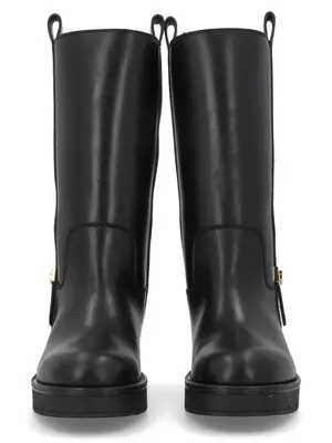 FERRAGAMO Stivale Biker Con Fibbia "hug