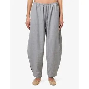 ST. AGNI Relaxed Balloon Wool-blend Trousers