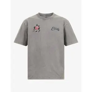 EVISU Osaka Rose Cotton-jersey T-shirt