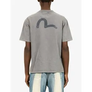 EVISU Osaka Rose Cotton-jersey T-shirt