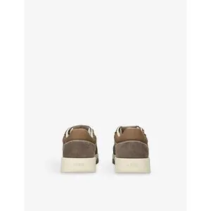 ARNE Nova Leather And Woven Trainers