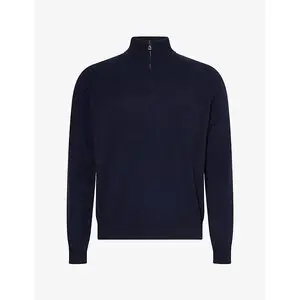 Derek Rose Finley Half-zip Cashmere Top