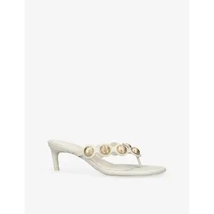 Cult Gaia Anora 55 Leather Heeled Sandals