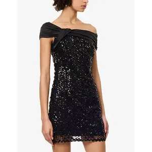 ROTATE BY BIRGER CHRISTENSEN Cilda Sequins Mini Dress