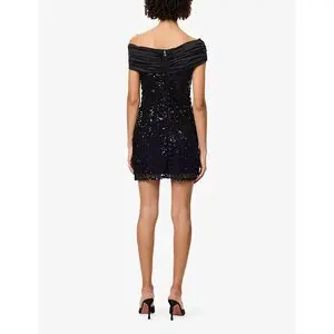 ROTATE BY BIRGER CHRISTENSEN Cilda Sequins Mini Dress
