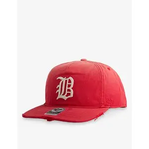 REPRESENT X Brooklyn Dodgers Logo-embroide Cotton Cap - Red