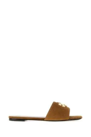Tory Burch Charlie Mini Suede Slippers