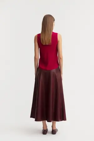 Iris Von Arnim Silk Top Sabia - Ruby